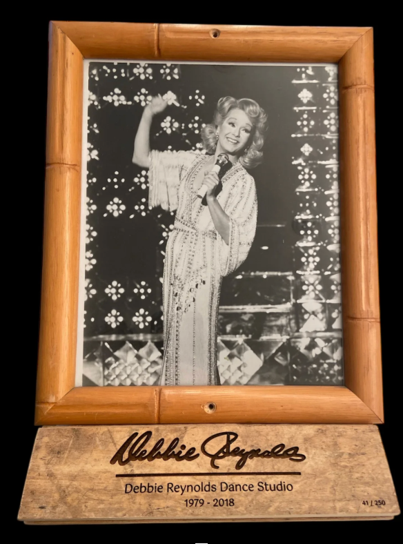 Item #322- DEBBIE REYNOLDS DANCE STUDIO FRAME WITH FLOOR PIECE SIGNED ...